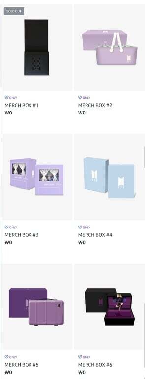 BTS MERCH BOX SET (PRE-ORDER)