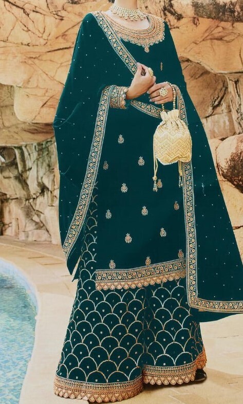 Buy Salwaar, Sharara & Palazzo Online | Anarkali Suits NZ | Ethnic ...
