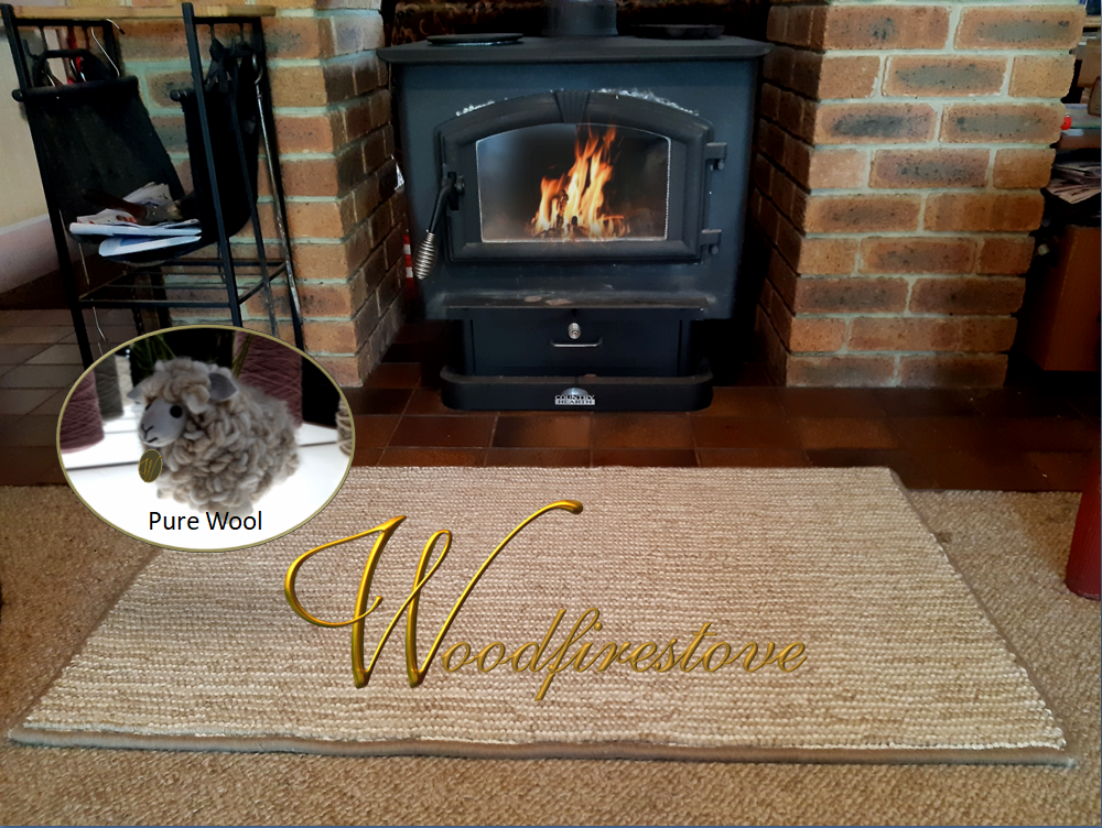 Pure Wool Fireplace Hearth Rugs - NED KELLY WOOD HEATERS - WOODFIRESTOVE