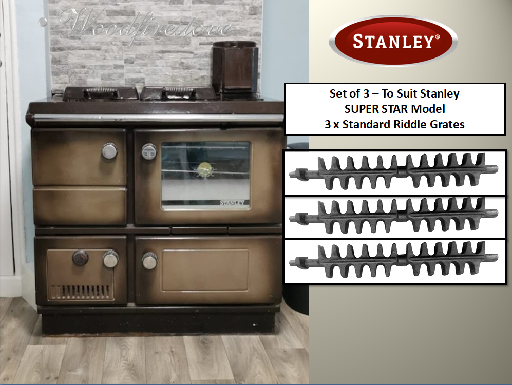 STANLEY SUPER STAR MK2 (Set of 3) Std Cast Iron Riddle Grates ...