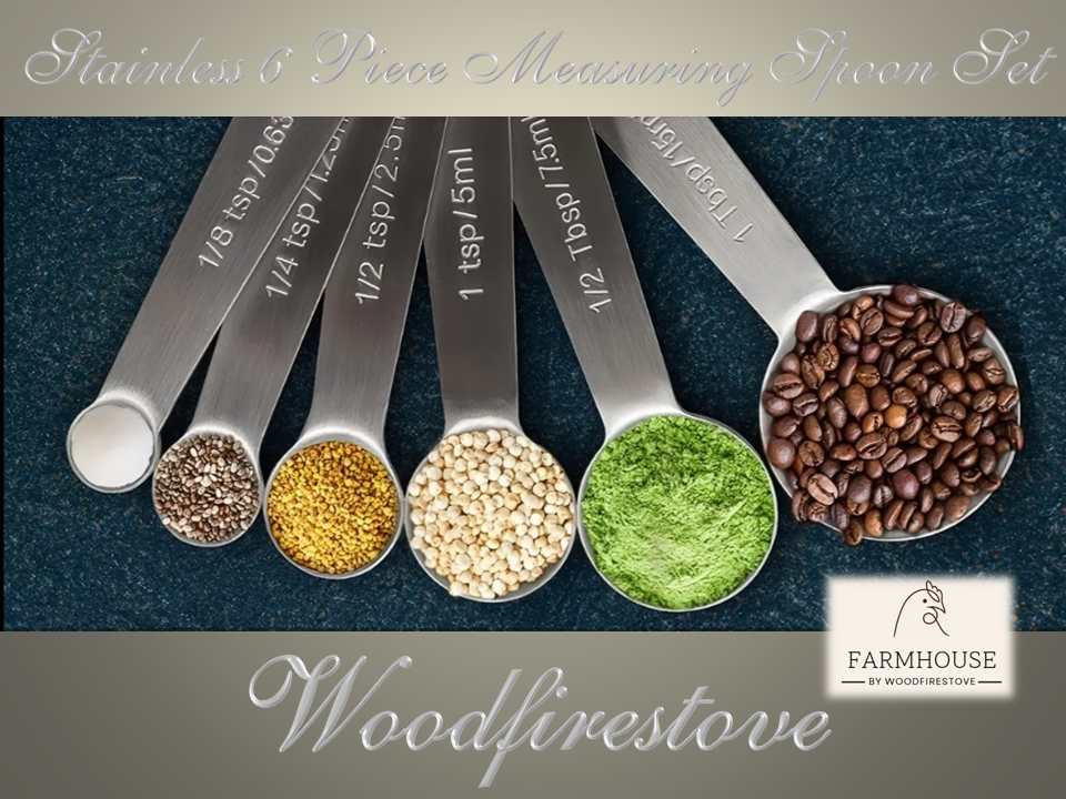 Farmhouse Stainless Steel Measuring Spoons 6 Pce Set - Products & Store ...
