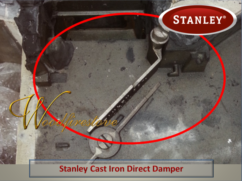 STANLEY ERRIGAL Cast Iron DIRECT DAMPER - Pure Wool Fireplace Hearth ...