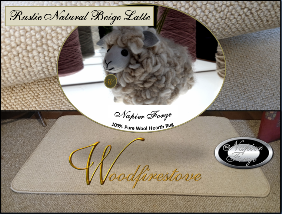 Pure Wool FIREPLACE HEARTH RUG CUSTOM MADE TO YOUR MEASUREMENT - Rustic ...