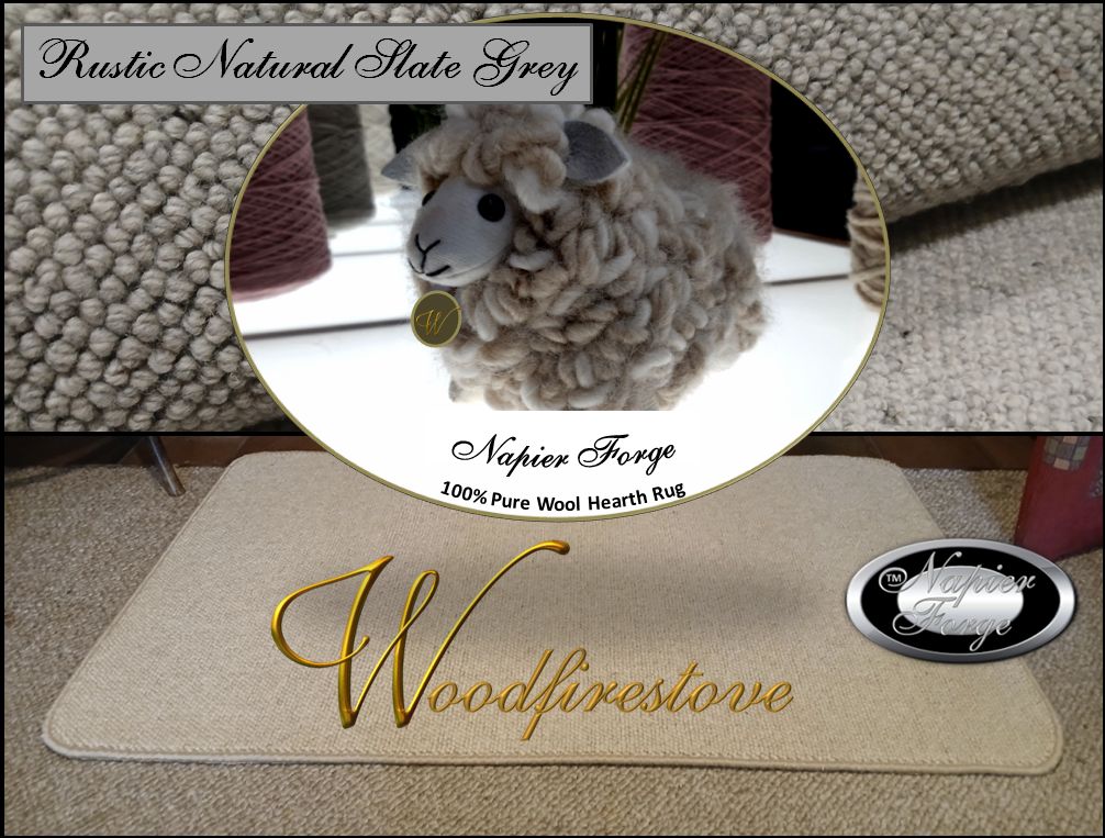 Pure Wool FIREPLACE HEARTH RUGS - Rustic Natural Slate Grey (SECOND) 🔥🔥 ...