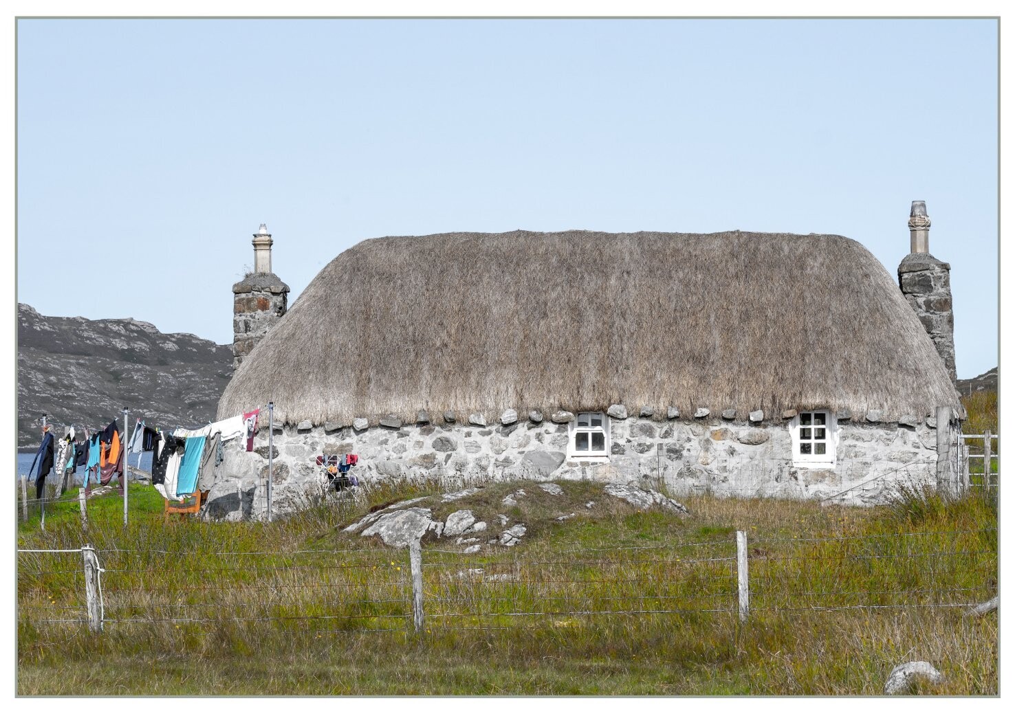 A5 Postcard Thatched Croft, Isle of South Uist, Scotland
