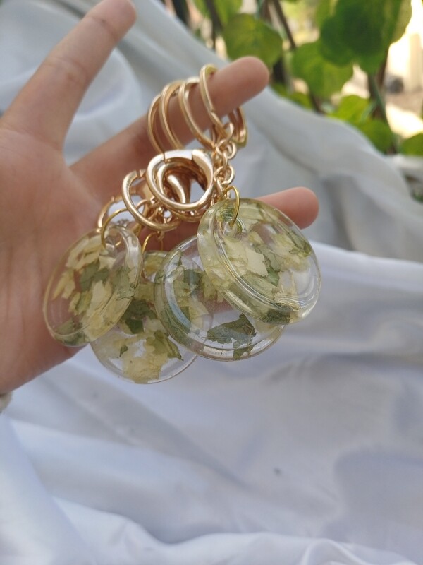 Wedding Flower Keyrings