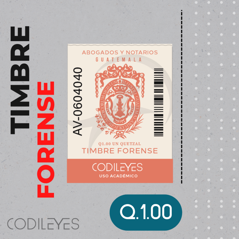 Timbres de uso académico NOTARIALES Y FORENSE
