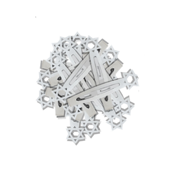 Kippah Keeper Yarmulke & Hair Clips – White, Bulk Pack (100 Clips ...