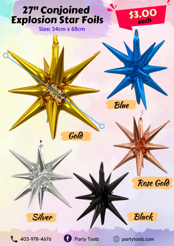 Drop Cone (Explosion) Foil Balloons