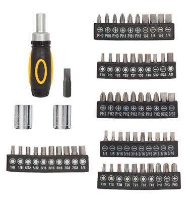 Set de destornillador y copas, 81 piezas