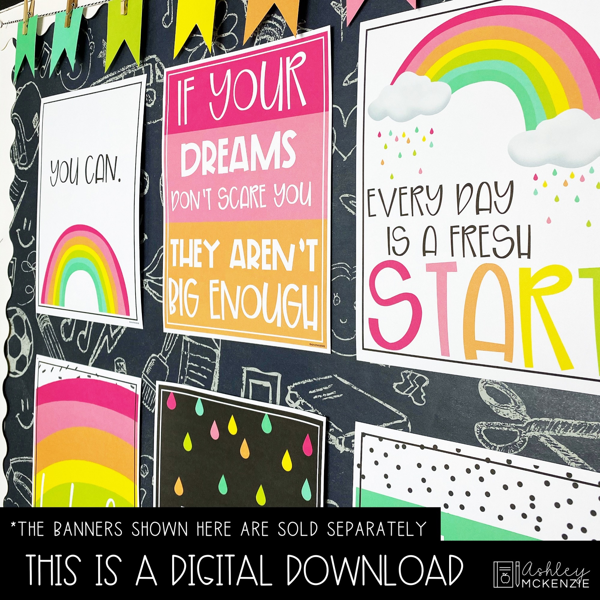 Rainbow Poster Board