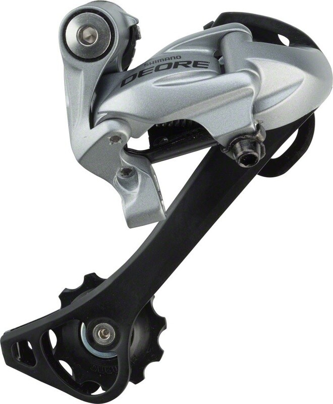 Shimano Deore RD-T610-SGS 10-Speed Long Cage Rear Derailleur Silver