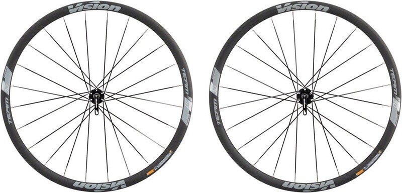 Vision Team 30 Wheelset - 700, QR x 100/135mm, Center-Lock, HG 11, Black
