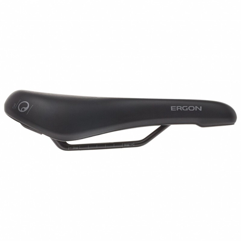 Ergon ST Gel Saddle - Chromoly, Black, Men's, Medium/Large