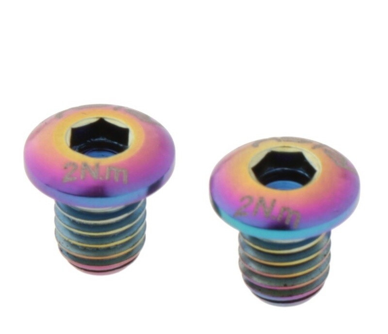 Omega Rainbow Oil Cylinder Lid Bolts for Shimano Bike Brake Lever