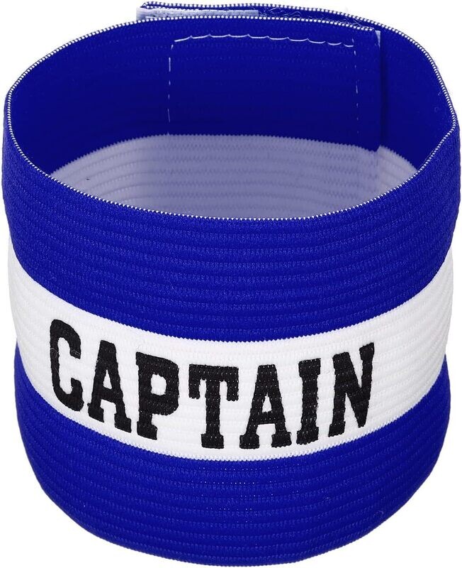 PATIKIL Captain's Armband, Elastic Arm Band for Soccer Training Blue