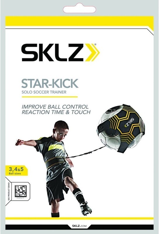 SKLZ Star-Kick Hands-Free Adjustable Solo Soccer Trainer - Fits Ball ...