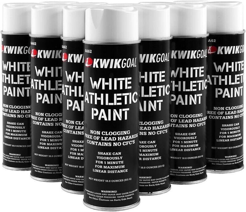 Kwik Goal Athletic Pro Field Paint White - Pack of 12