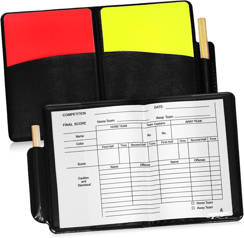 Soccer Referee Wallet Notebook