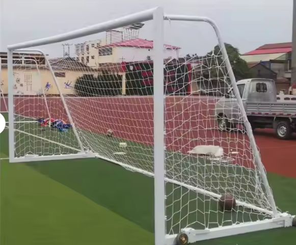 Portable Alloy Soccer Goal with Wheels 8ft x 24ft 1-Unit
