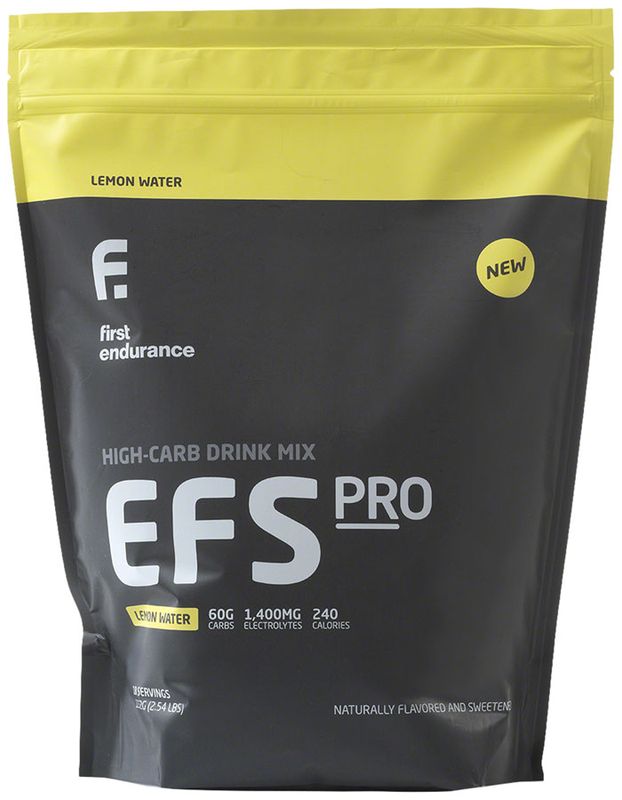 First Endurance EFS-Pro High Carb Drink Mix - Lemon Water, 18 Serving Resealable Pouch