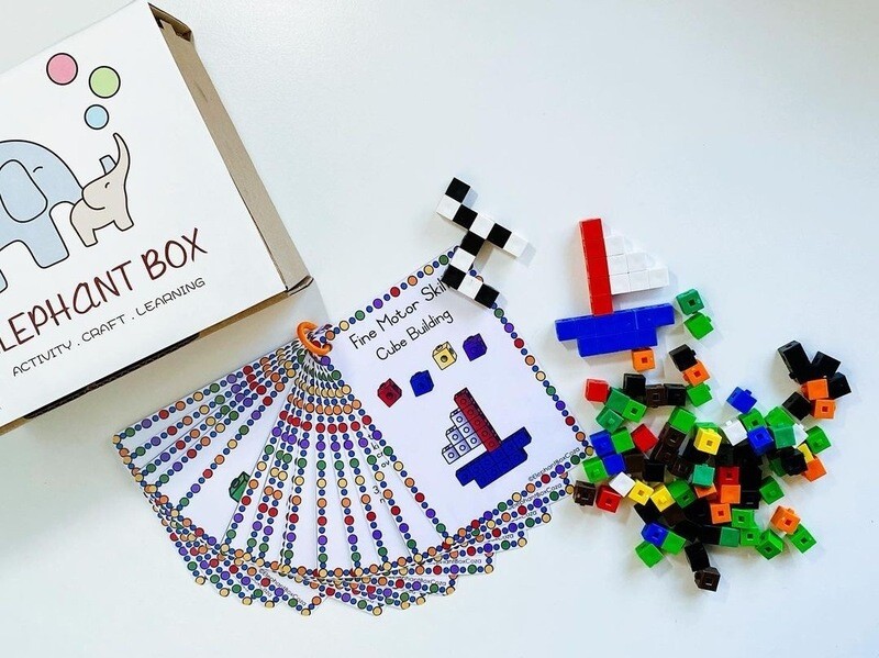 Cube Building Activity Box