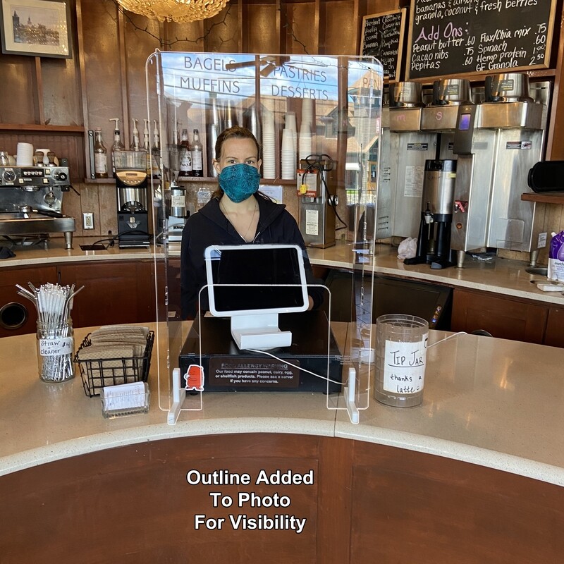 Vertical Acrylic Protective Barriers