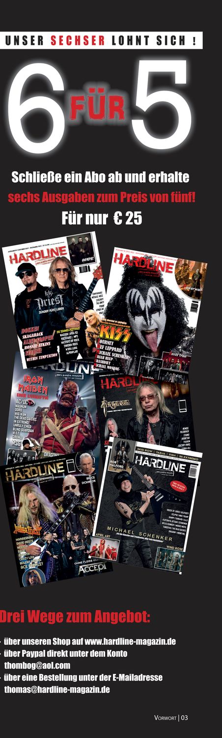 Hardline Magazin 6 Ausgaben Abo – Shop – Hardline