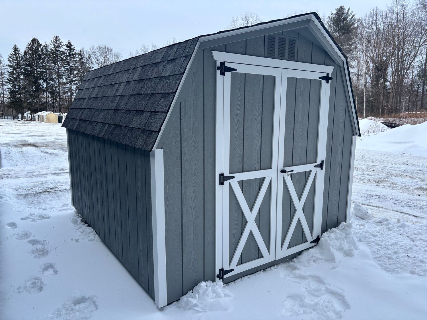 8′ x 10′ Duratemp Mini Barn – SOLD – Store – Skip’s Outdoor Accents