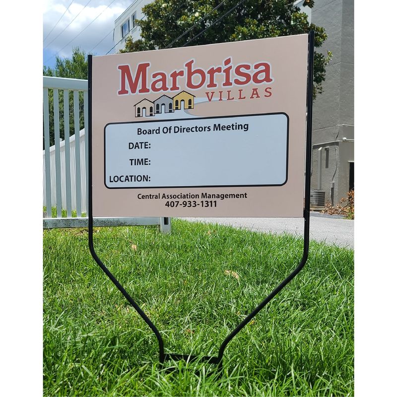 Dry Erase Signs - HOA, Open House, For Sale and Yard Sale