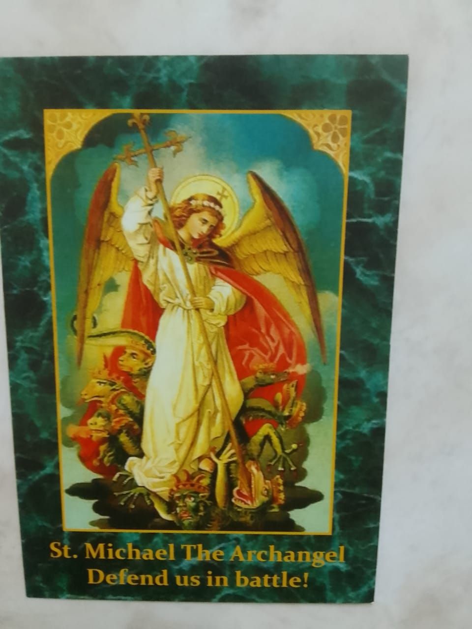 Saint Michael the Archangel - Prayer Card - Store - Sacred Heart Companions