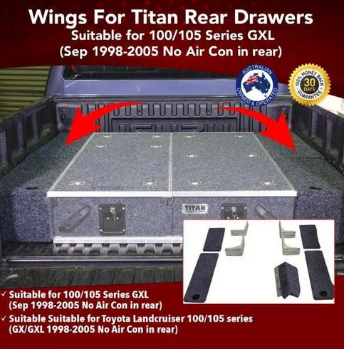 UNIVERSAL WINGS KIT FOR DOUBLE REAR DRAWERS