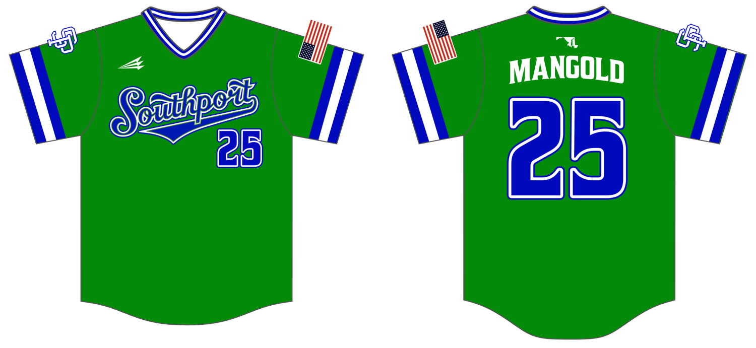 Southport Mudcats Custom HexaFlex Baseball Jersey #J2d