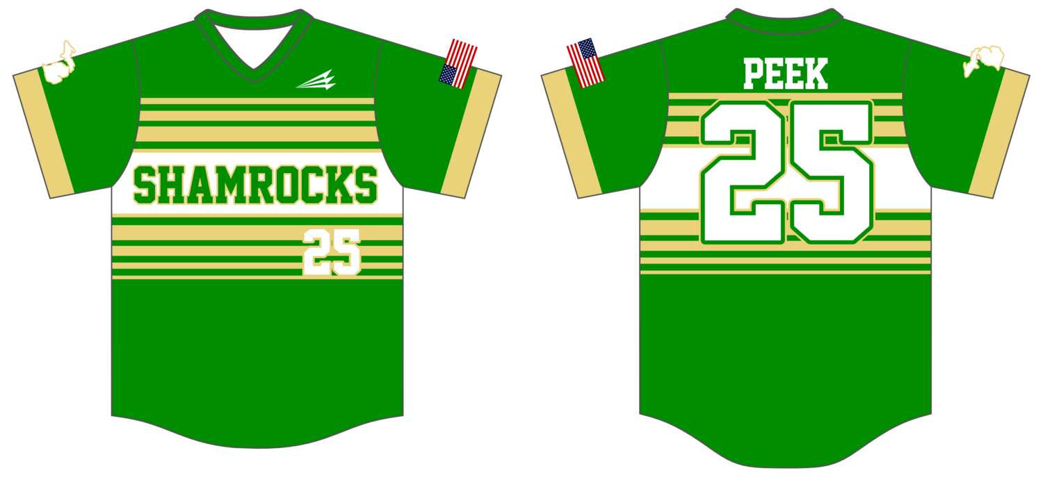 Mid-Michigan Shamrocks Custom Pro-Premier Baseball Jersey #J2A