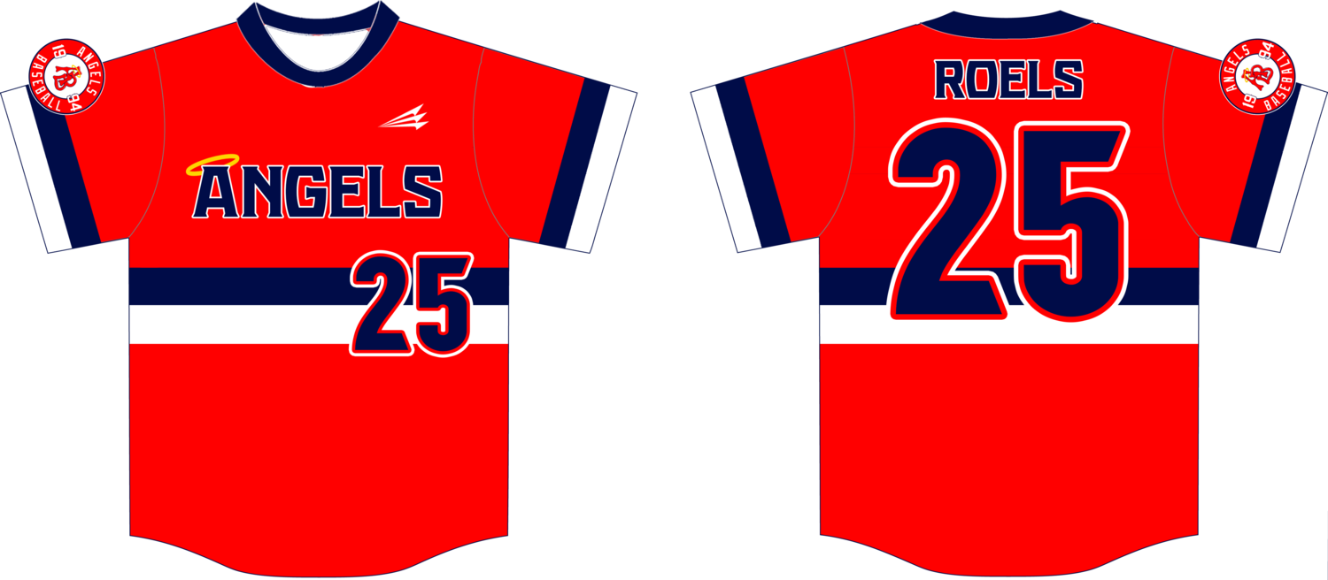 Anchor Bay Angels Custom Baseball Jersey Design #11B