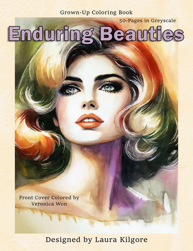 Enduring Beauties Greyscale Coloring Book for Adults