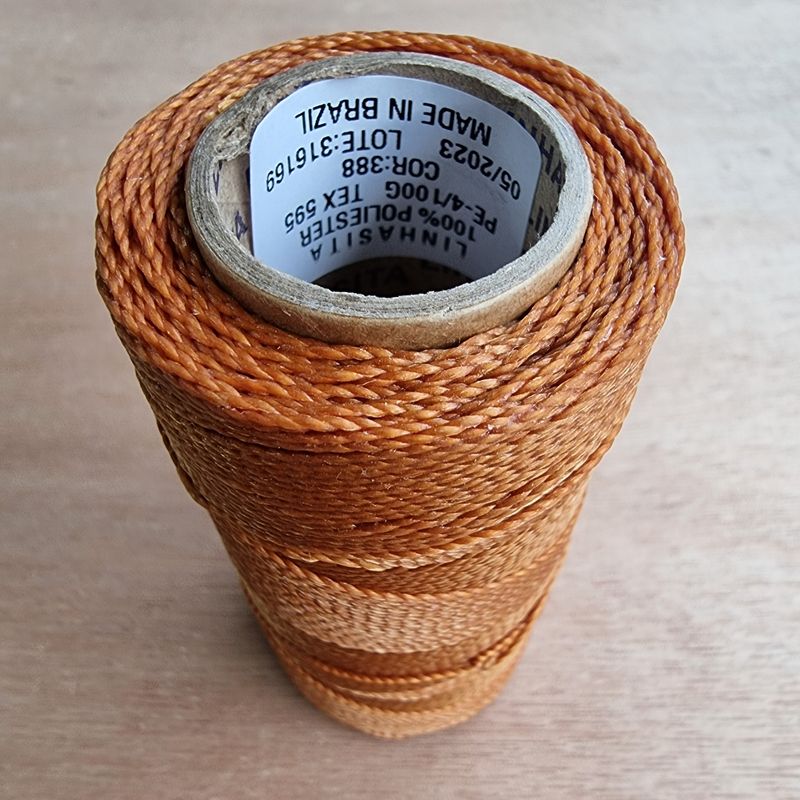 Cor #388 1mm Waxed Linhasita Thread 170m Spool