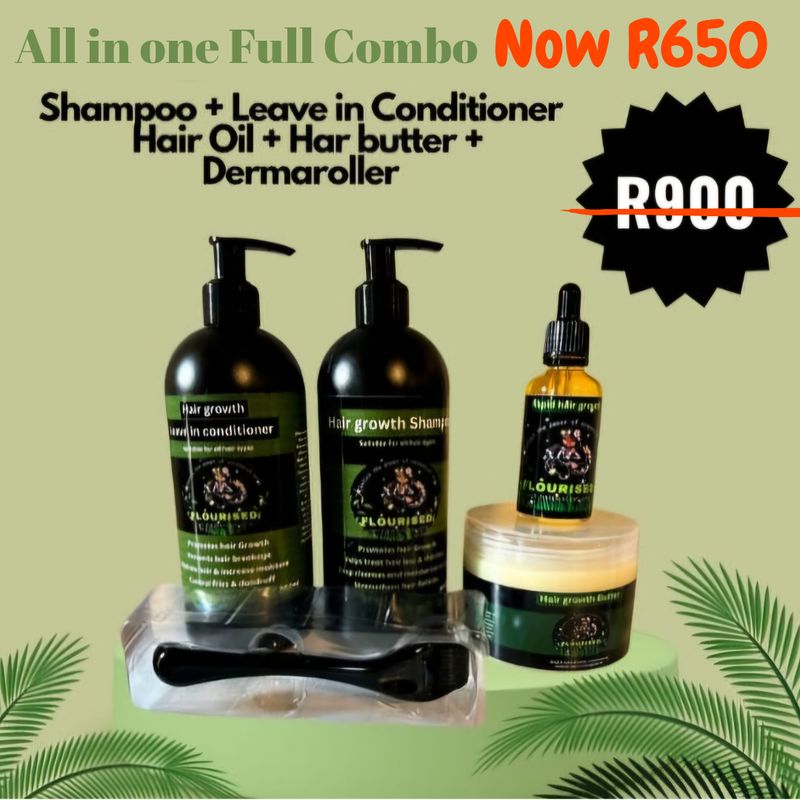 SMALL 5pcs "All in one " full hair growth Combo