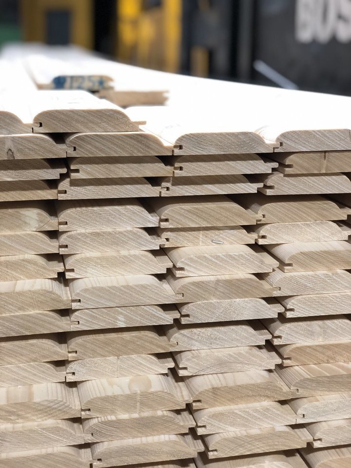 4" Log Lap Cladding 4.8 Metres