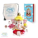 Baby Ganesh Singing Soft Toy Mini Book PlushLegion