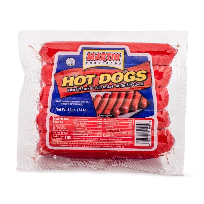 Martin Purefood Hot Dogs