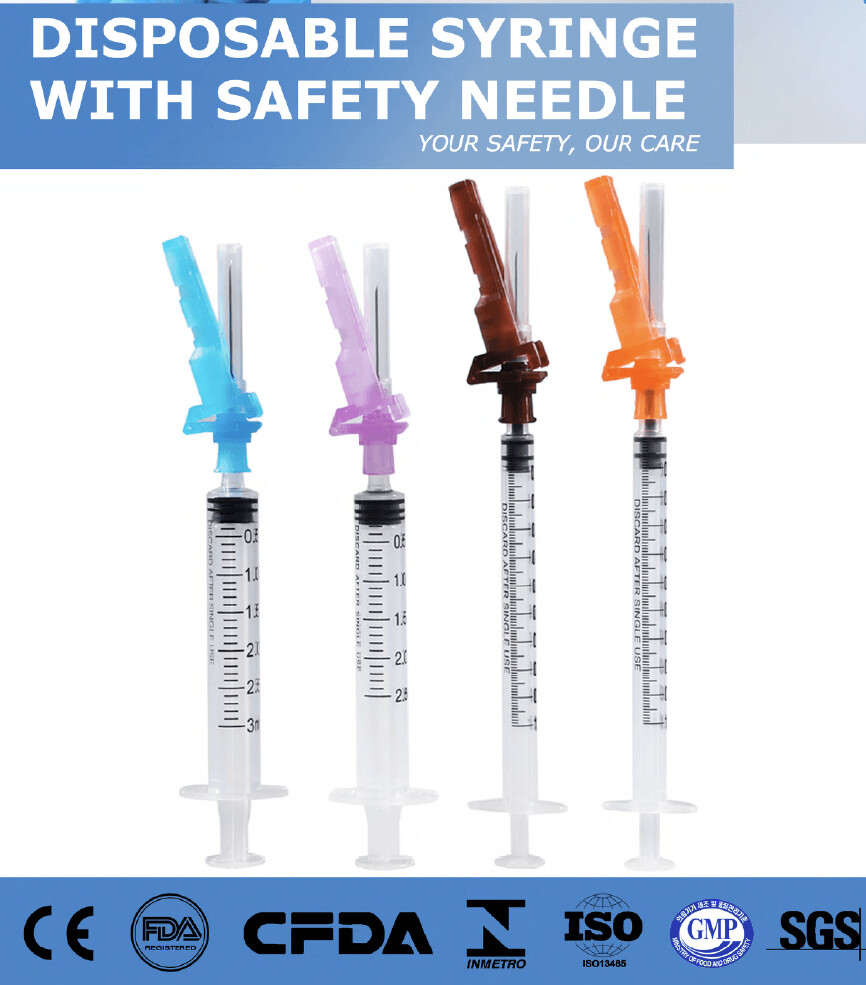 Disposable Syringe With Safety Needle