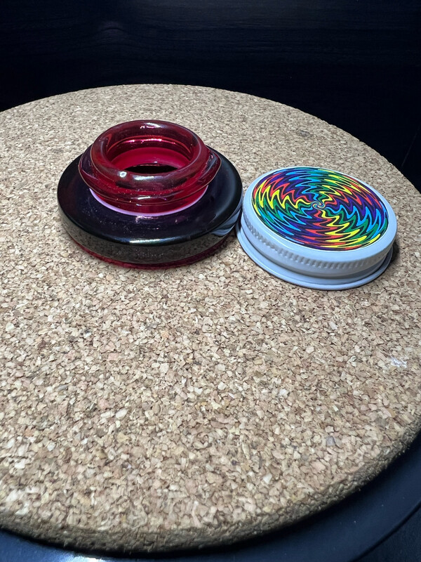 Low Profile Jar Made By Fancy Yancy Glass