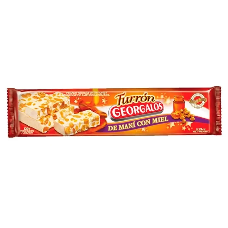GEORGALOS TURRON DE MANI CON MIEL 120 GR