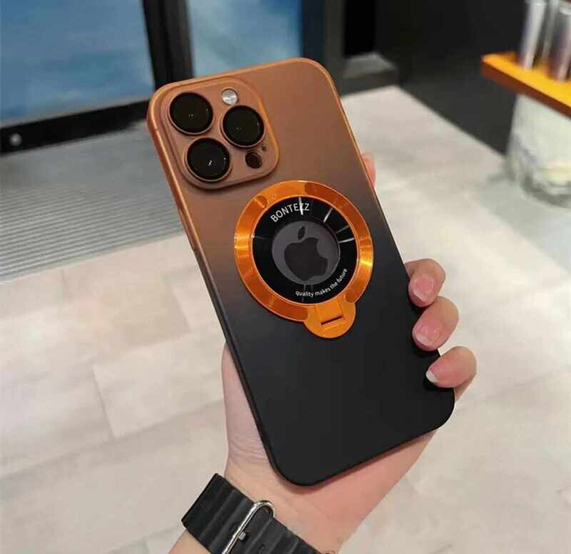 Apple iPhone 15 Case Exposed Label Magnetic Suction Bracket Lens Film ...