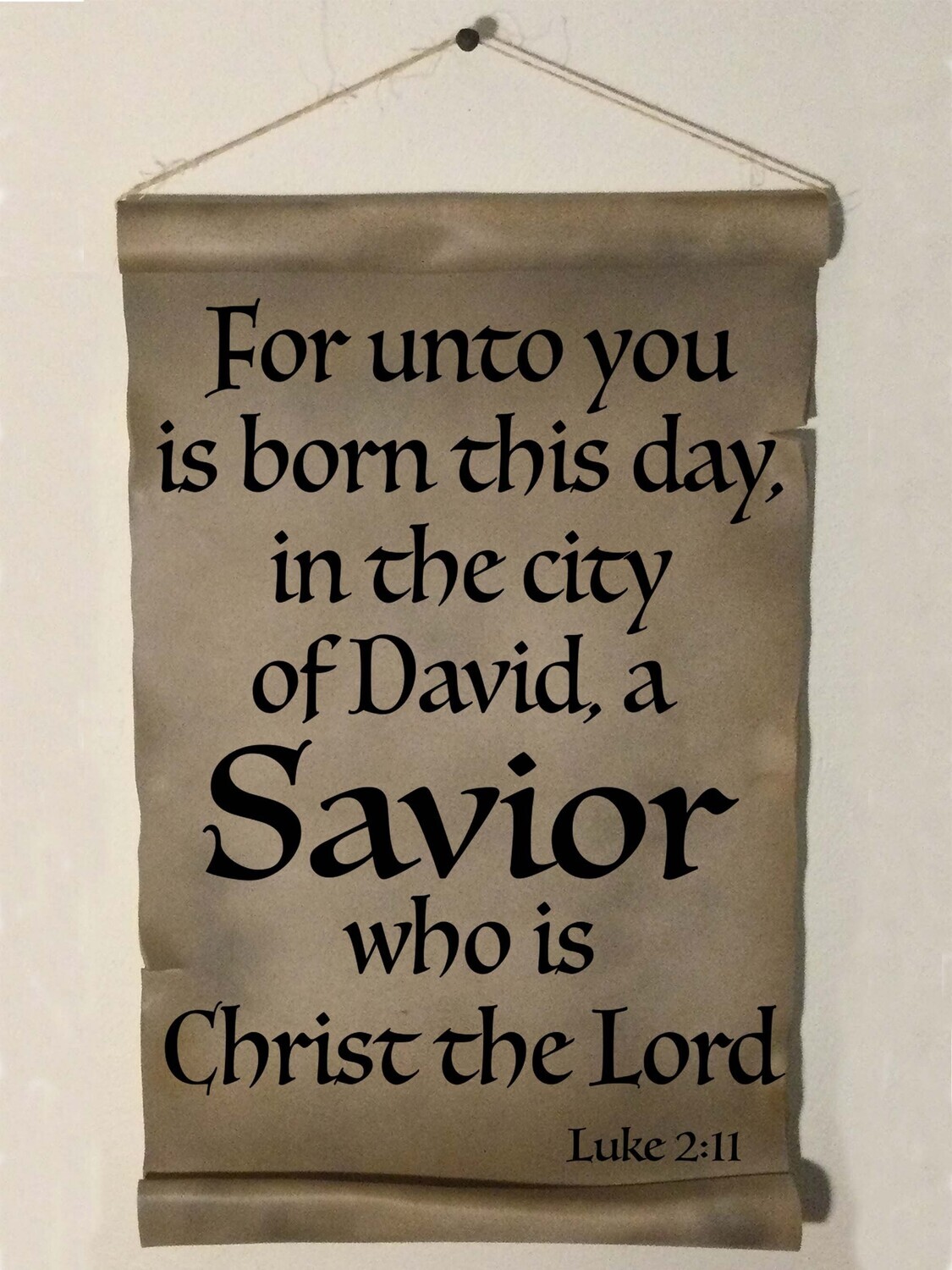 Christmas Scroll Sign