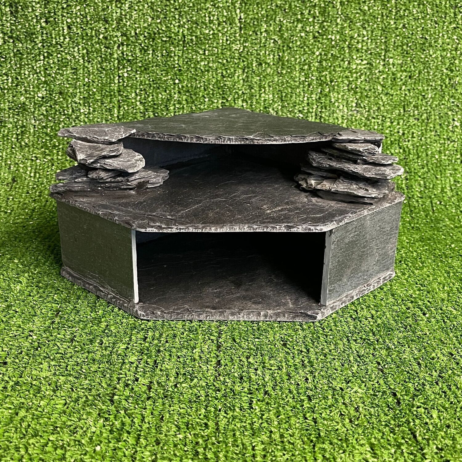 Slate Reptile & Aquatic Axolotl Cave