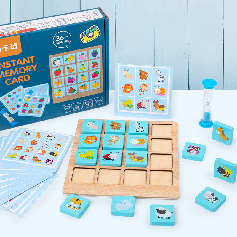 Instant memory game de animales y transporte
