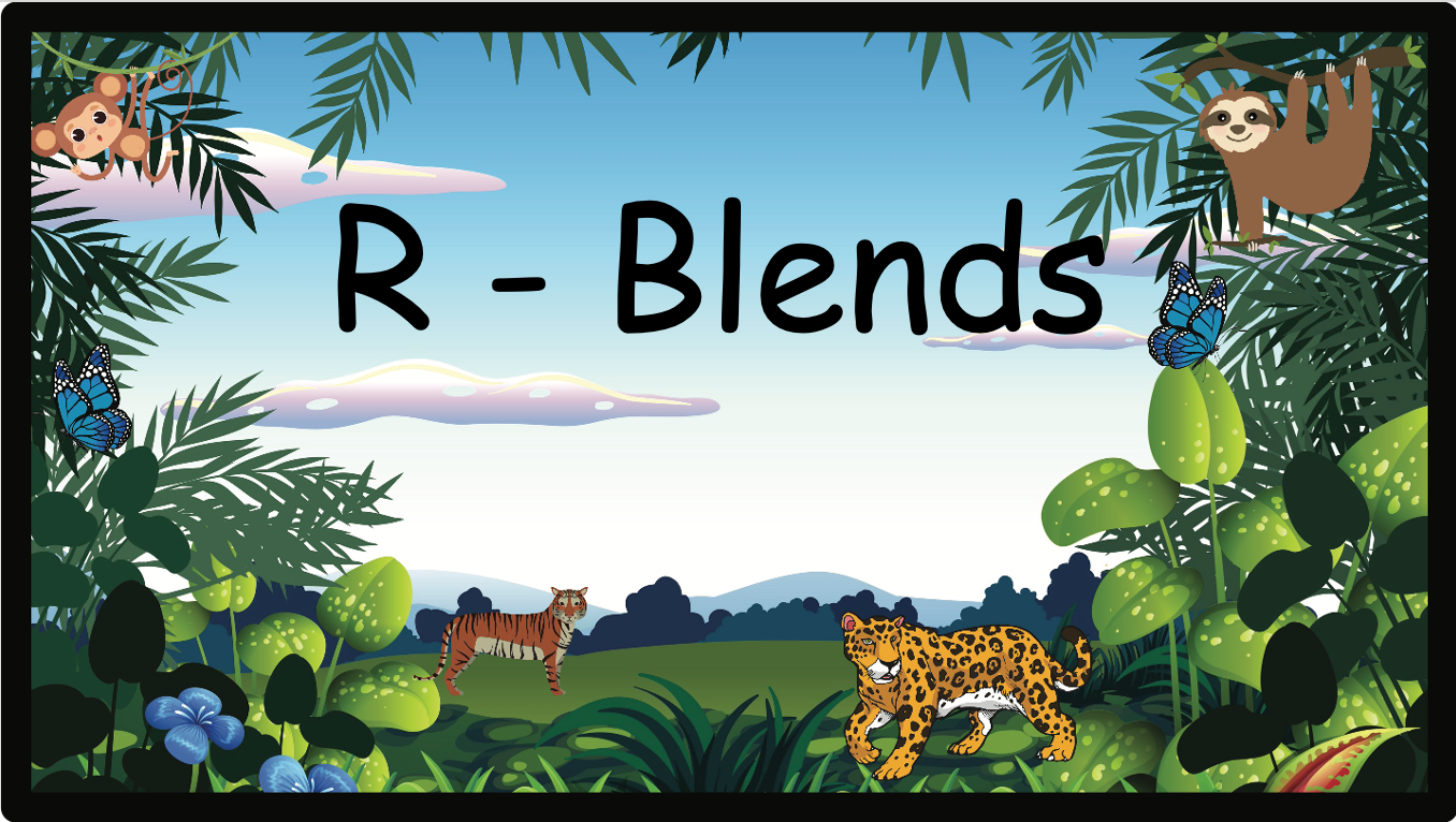 Engaging R-Blends Phonics Lesson – Interactive Jungle-Themed Activities ...