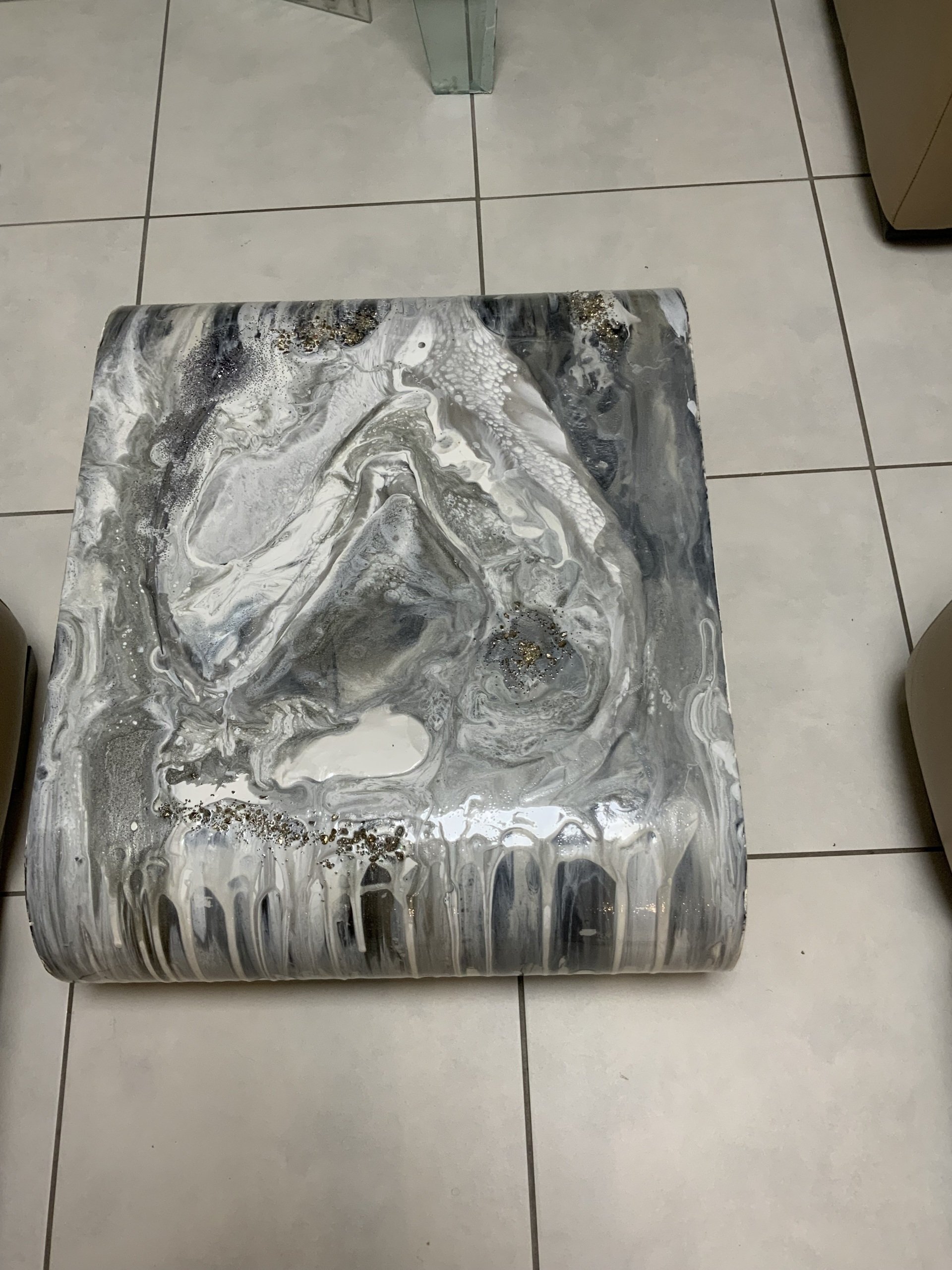 Handmade Resin Sculpture bowls, Candle, fruit or bathroom storage